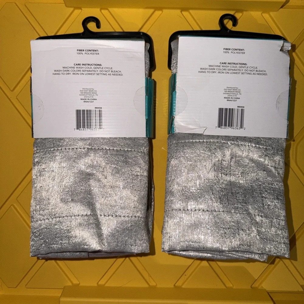 Comfort Bay | Accents | Curtain Panels Metallic Print 84 By 27 Set Of 2 ...